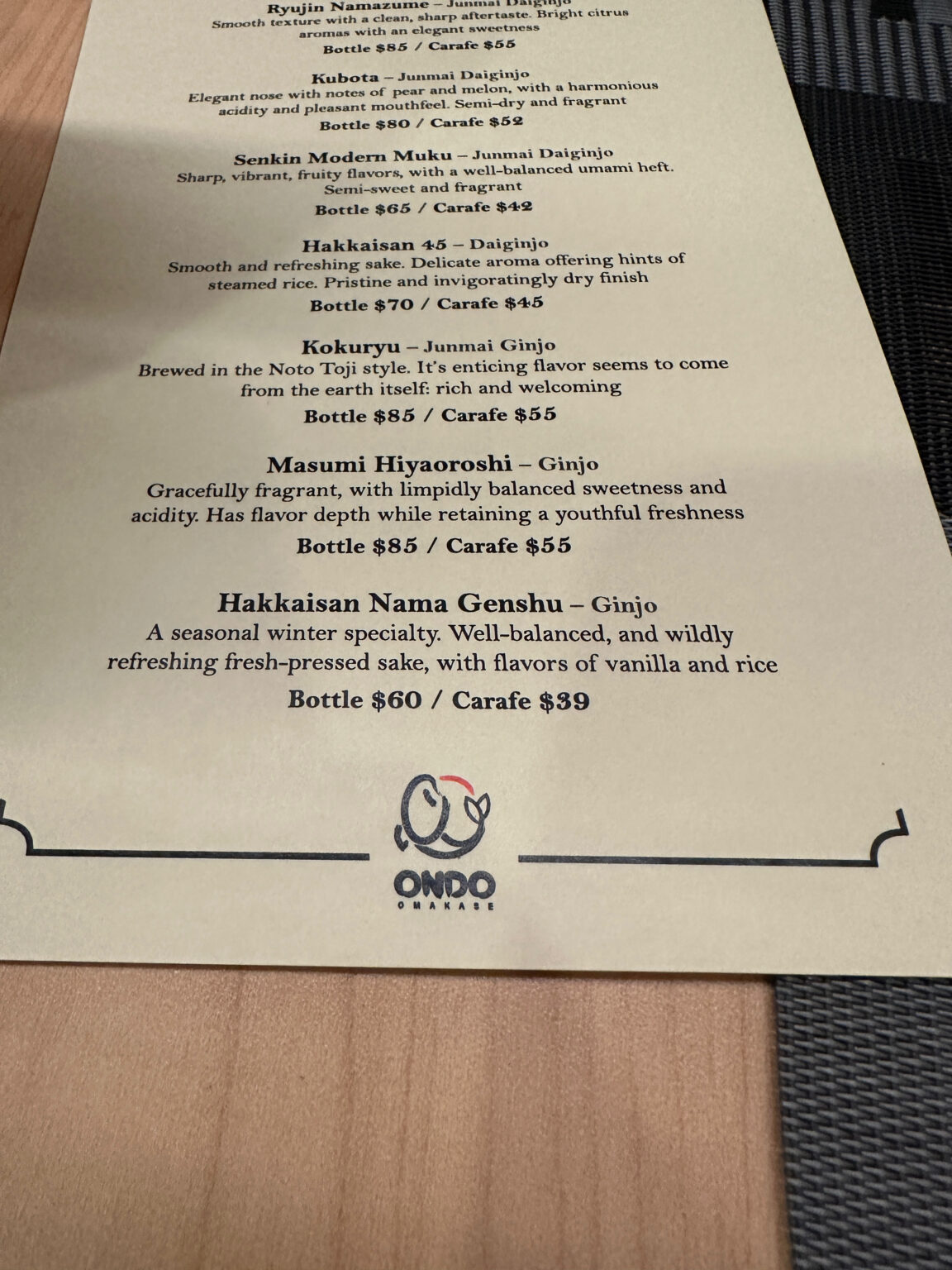 Ondo Omakase | The Sushi Legend